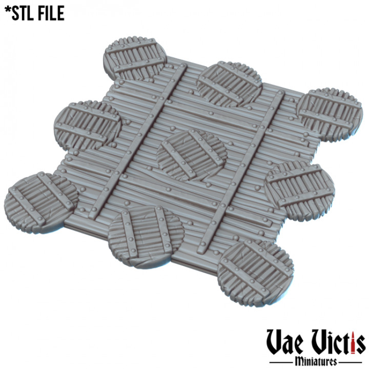 3D Printable Barrel cache by Vae Victis Miniatures