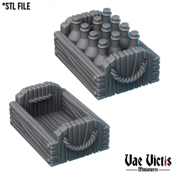 3D Printable Barrel cache by Vae Victis Miniatures