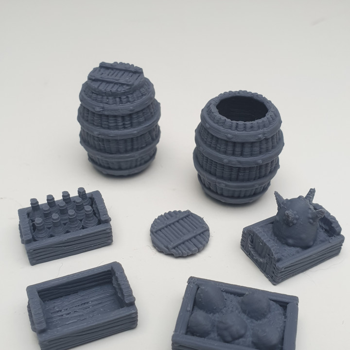 3D Printable Barrel cache by Vae Victis Miniatures