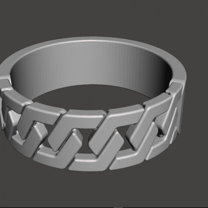 3D Printable Chain Ring by oTTeuM sTudio