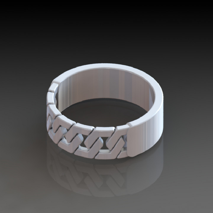 3D Printable Chain Ring by oTTeuM sTudio