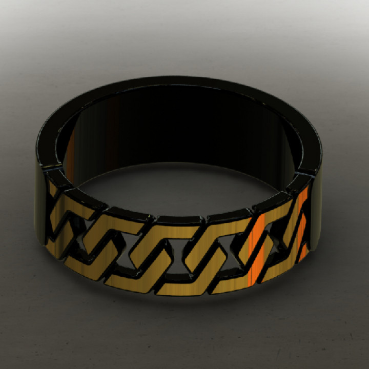 3D Printable Chain Ring by oTTeuM sTudio