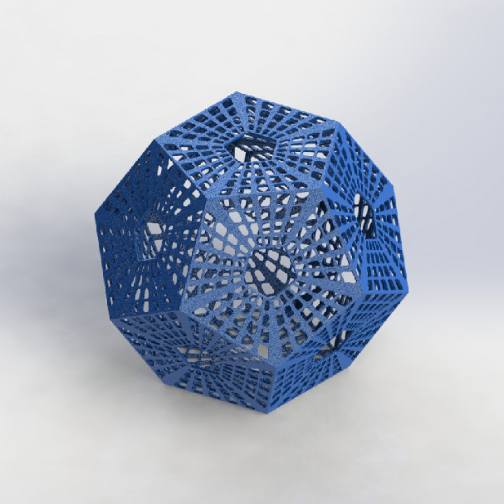 3D Printable Sci-fi Dodecahedron by oTTeuM sTudio