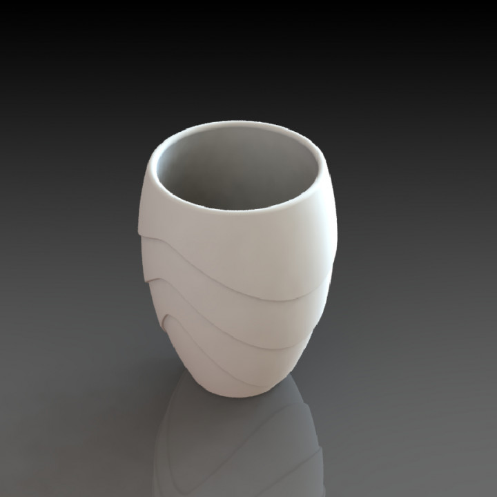 3D Printable Flower Vase by oTTeuM sTudio