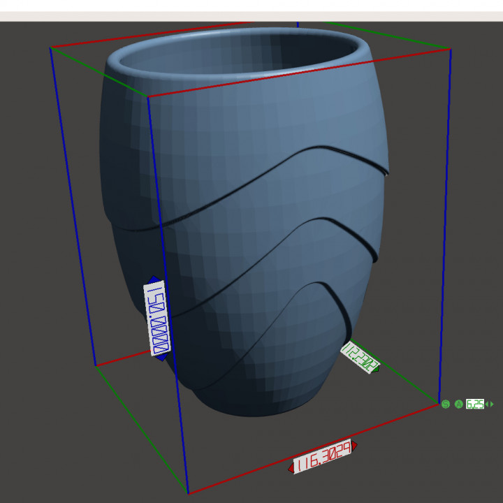 3D Printable Flower Vase by oTTeuM sTudio