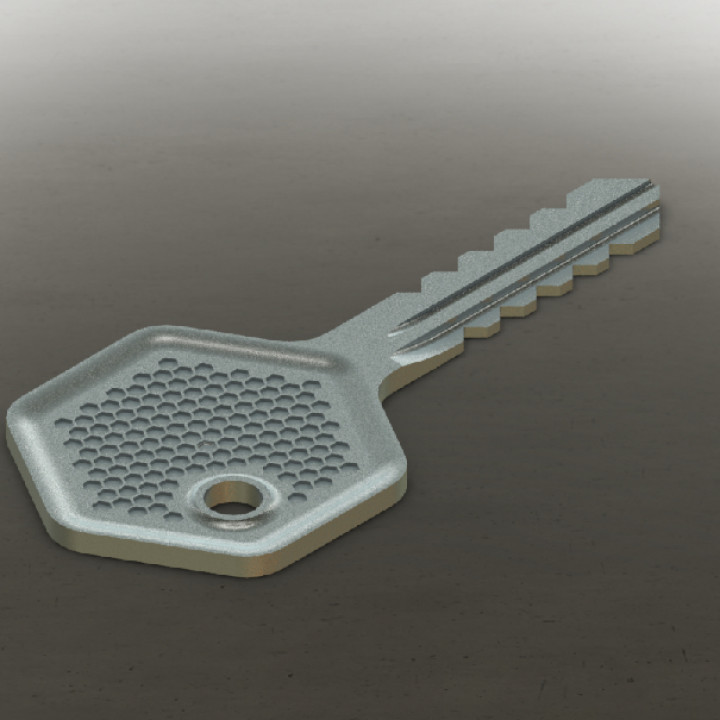 3D Printable Plastic Equipment Key by oTTeuM sTudio