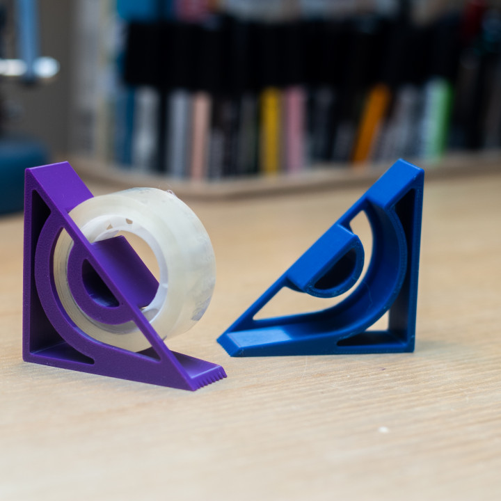 3D Printable Simple Cellotape Dispenser by Vinh Truong