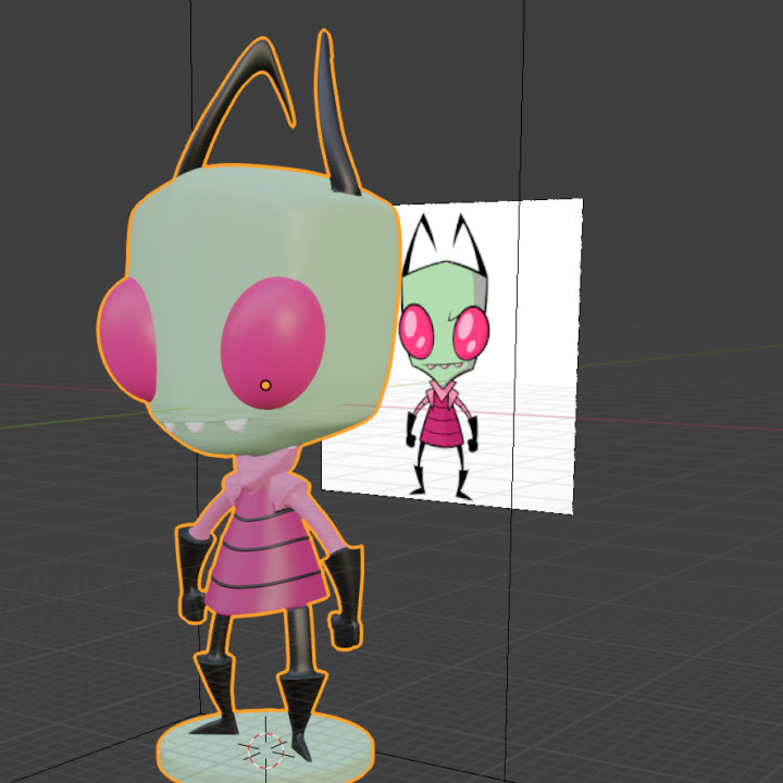 3D Printable Invader Zim by Princton Brennan