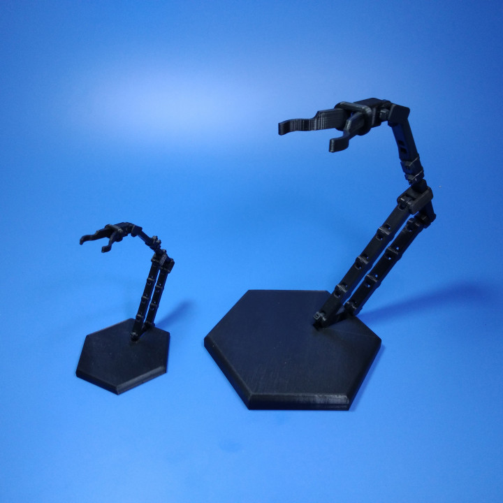 3D Printable 3D ZIPGUY UNIVERSAL ACTION FIGURE STAND VER. 2.0 by vancleefus