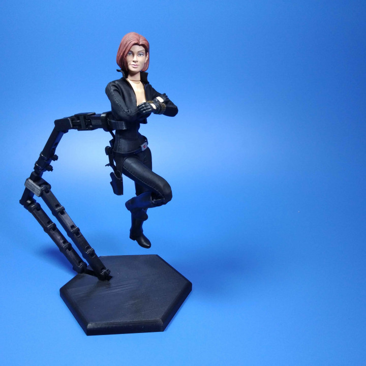 3D Printable 3D ZIPGUY UNIVERSAL ACTION FIGURE STAND VER. 2.0 by vancleefus