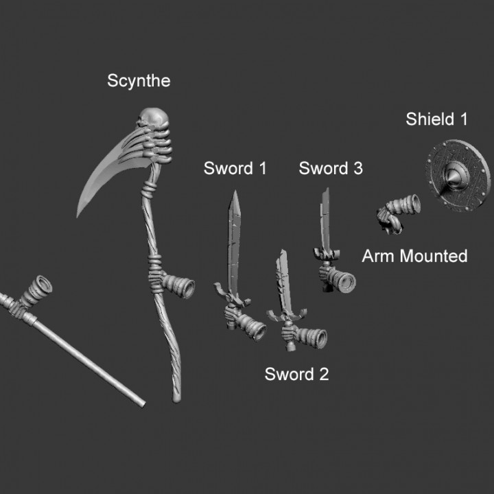 3D Printable SKELETON 4 by PrintYourMonsters