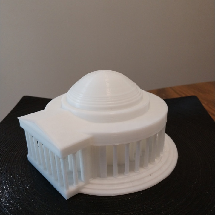 3D Printable The Jefferson Memorial by Jon Bourgeois