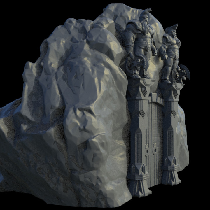 3D Printable Dwarf mine entrance by LegionMiniatures