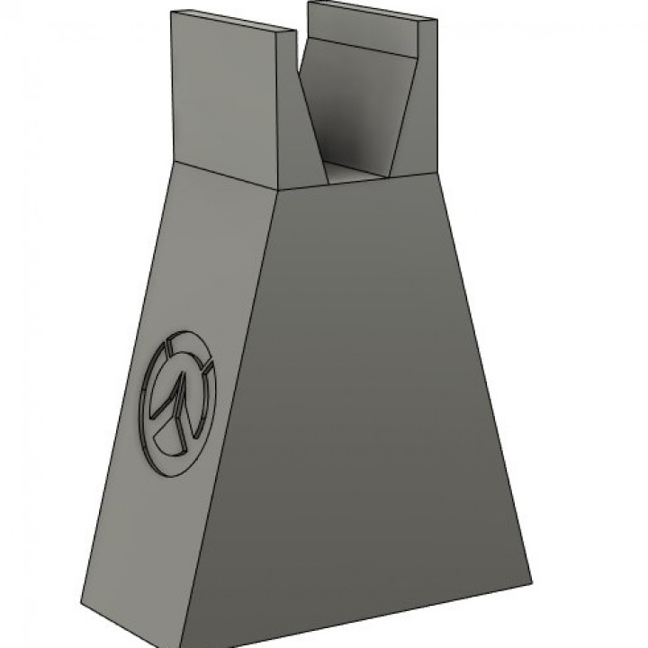 3D Printable Soldier 76 Pulse Rifle Front Stand by Rob Mcc