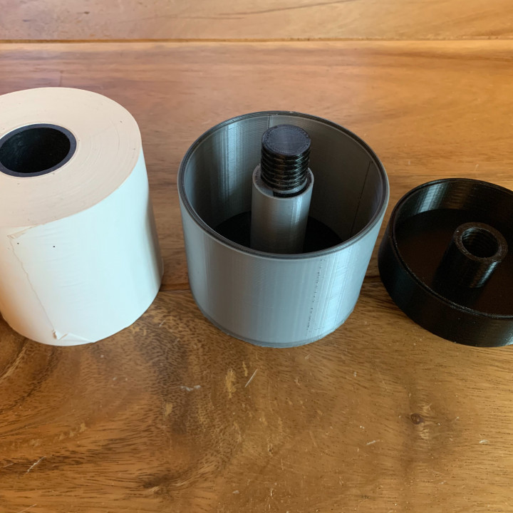 3D Printable thermal spool paper 80x80mm box by Gérald