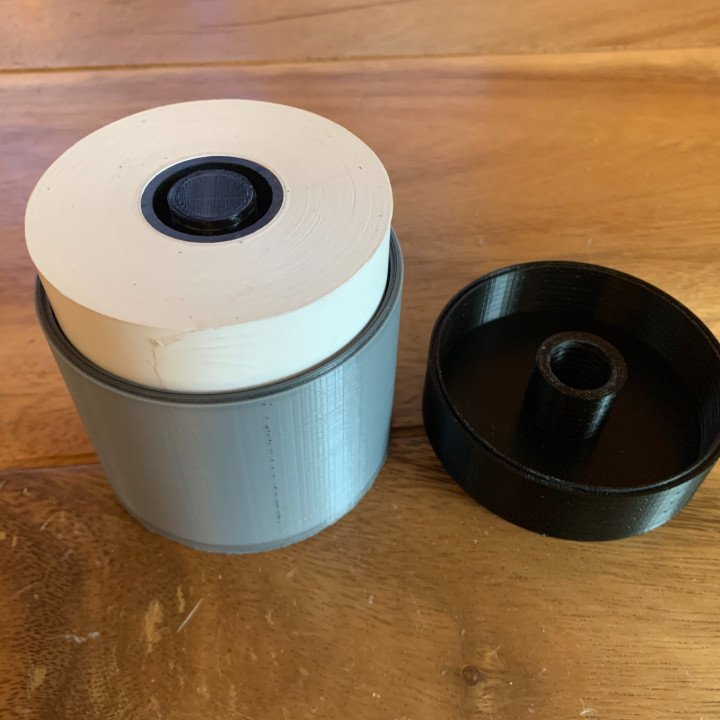 3D Printable thermal spool paper 80x80mm box by Gérald