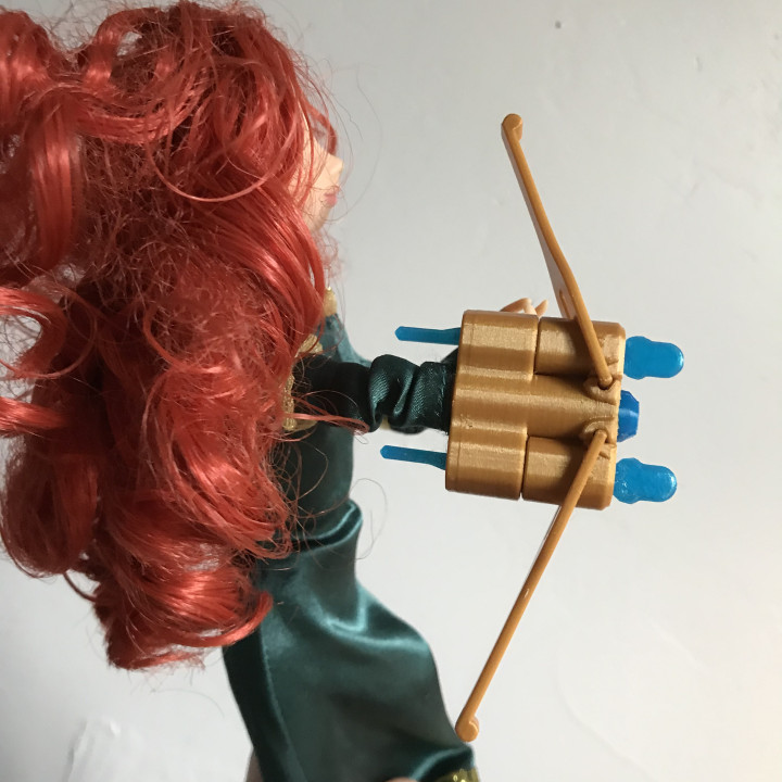 3D Printable Merida Doll Prosthetic by James M. Drachenberg