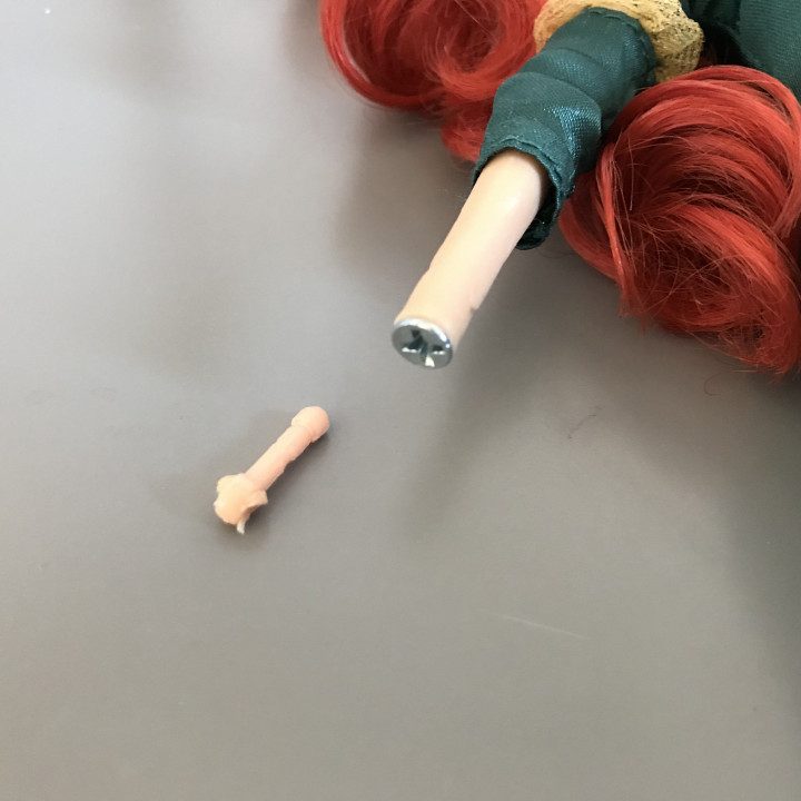3D Printable Merida Doll Prosthetic by James M. Drachenberg