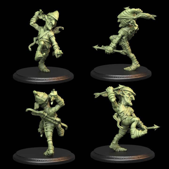 3D Printable Goblin Archer/Arrow Thrower x2 by TytanTroll Miniatures