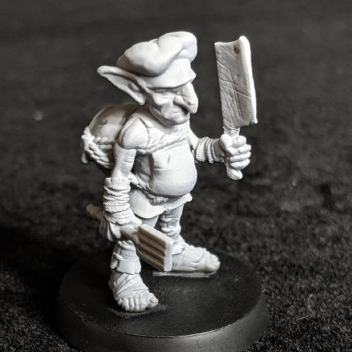 3D Printable Goblin Chef [Pre-Supported] by TytanTroll Miniatures