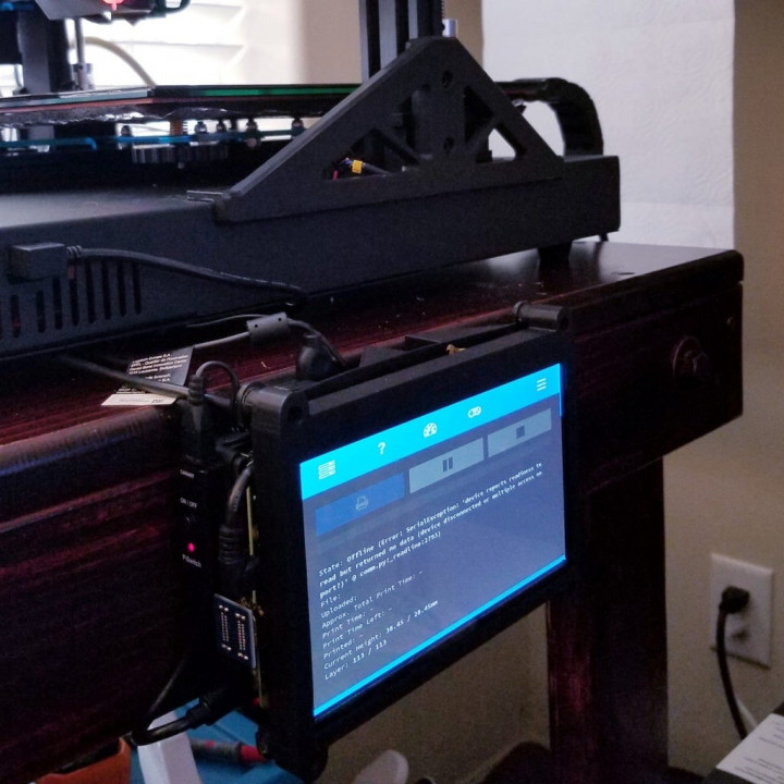 3D Printable Raspberry Pi 7 inch Touch Screen - 2020 or Wall Mount by ...