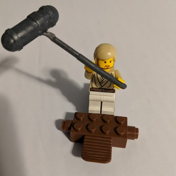 3D Printable Lego Boom Mic by Connor M