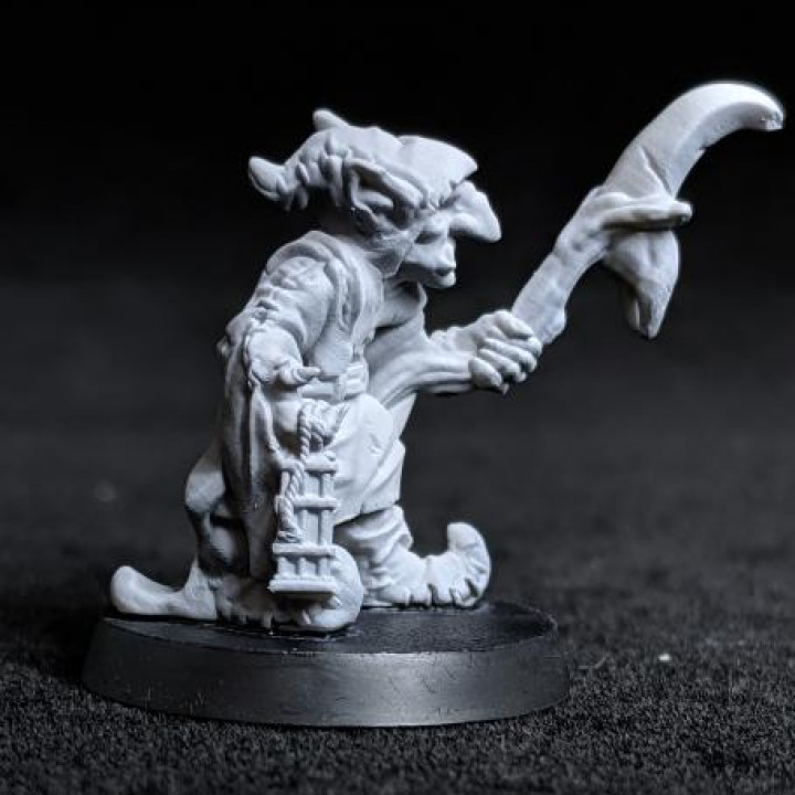 3D Printable Goblin Wizard [Pre-Supported] by TytanTroll Miniatures
