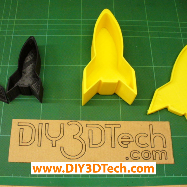 3D Printable Rocket Gift Box! by Mr. DIY3DTech.com