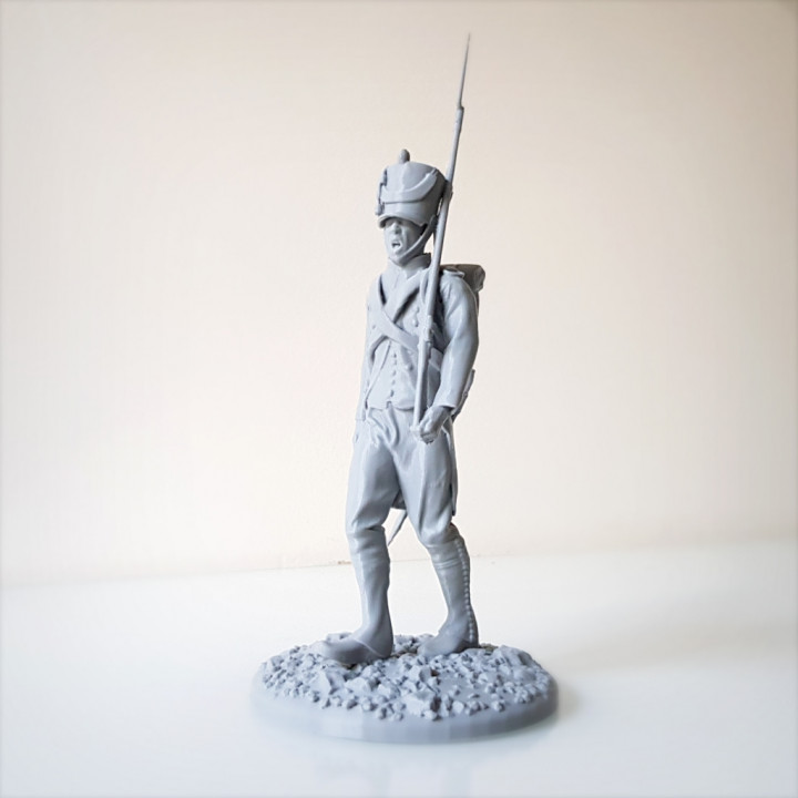 3D Printable Napoleonic soldier walk by Alphonse Marcel