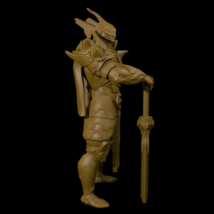 3D Printable Angelic Knight by Jeremy Smith