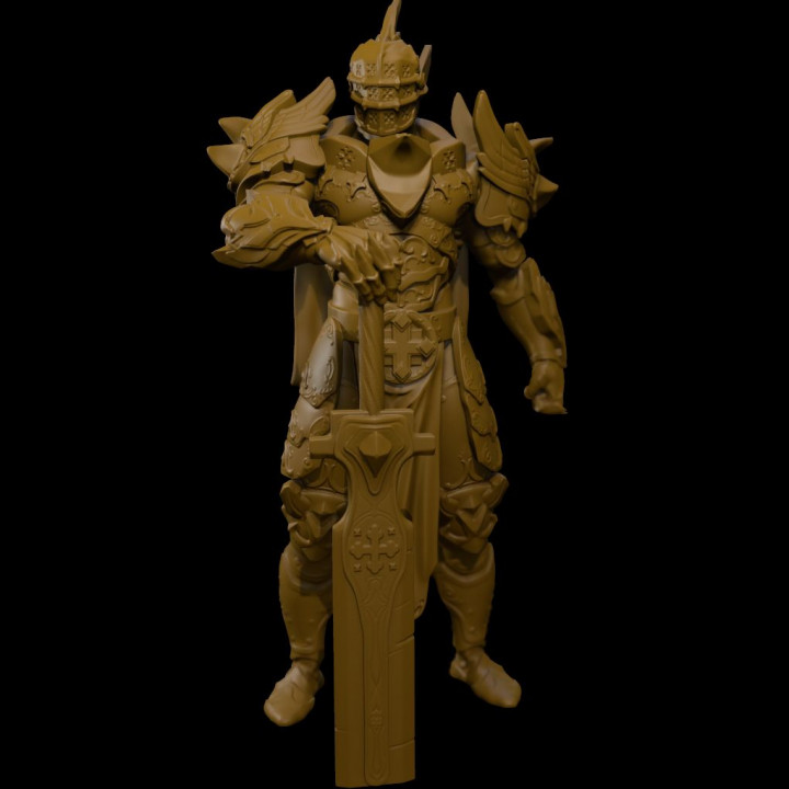 3D Printable Angelic Knight by Jeremy Smith