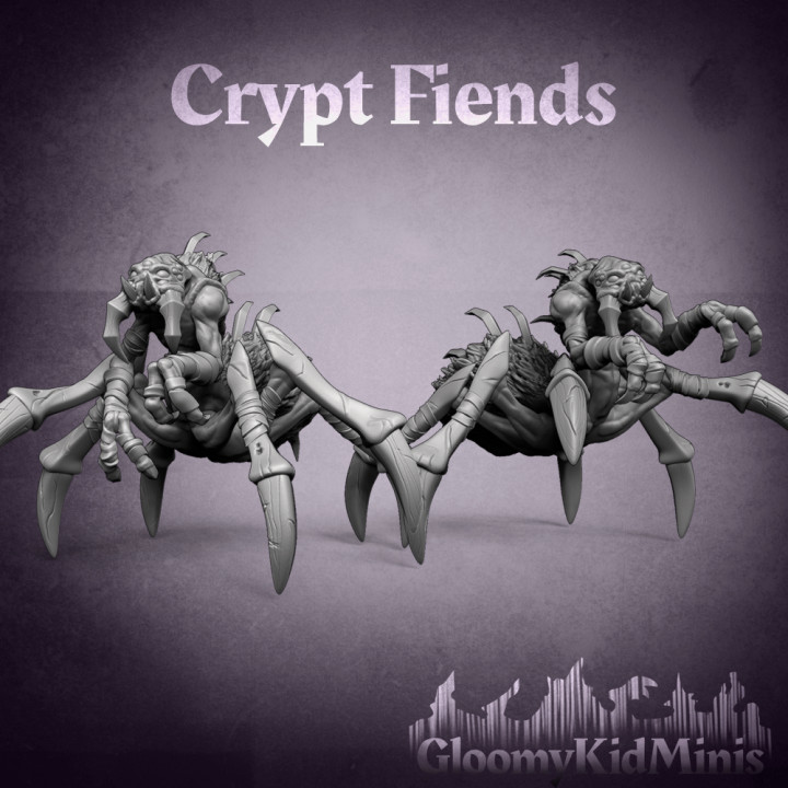 3D Printable Crypt Fiends (action poses) by GloomyKidMinis