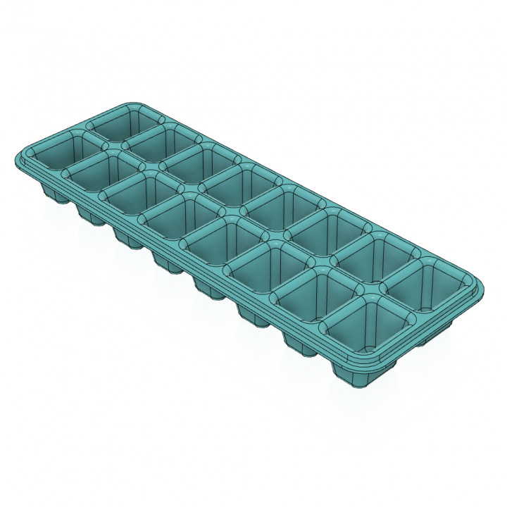 3D Printable Ice Cube Tray by oTTeuM sTudio