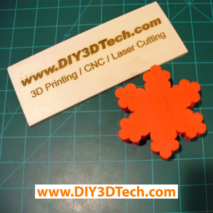 3D Printable Snowflake Gift / Storage Box! by Mr. DIY3DTech.com