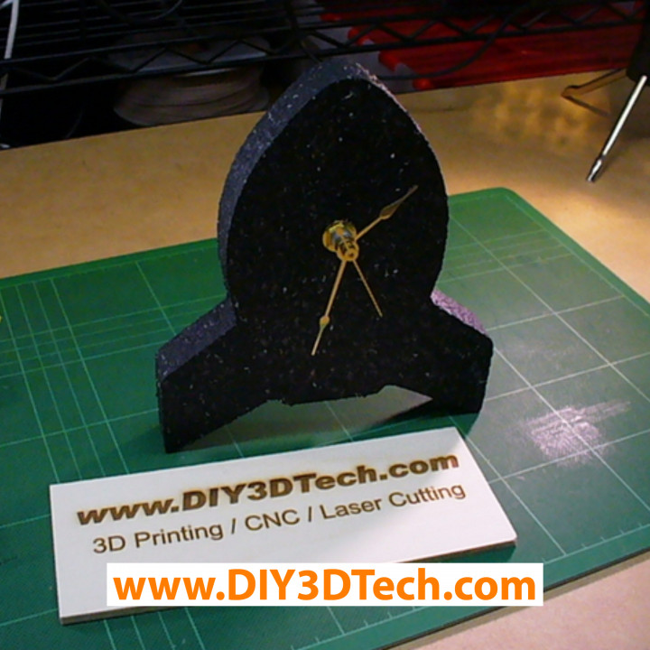3D Printable Rocket Clock! by Mr. DIY3DTech.com