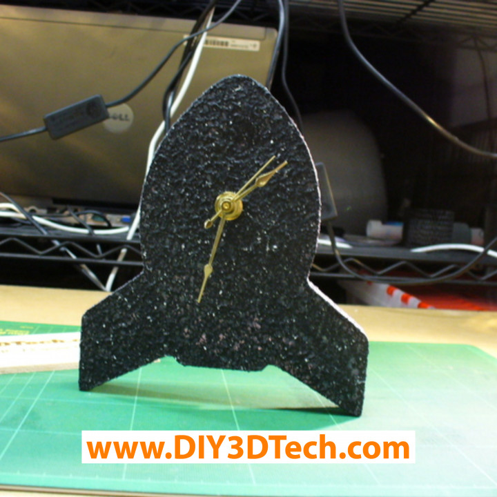 3D Printable Rocket Clock! by Mr. DIY3DTech.com