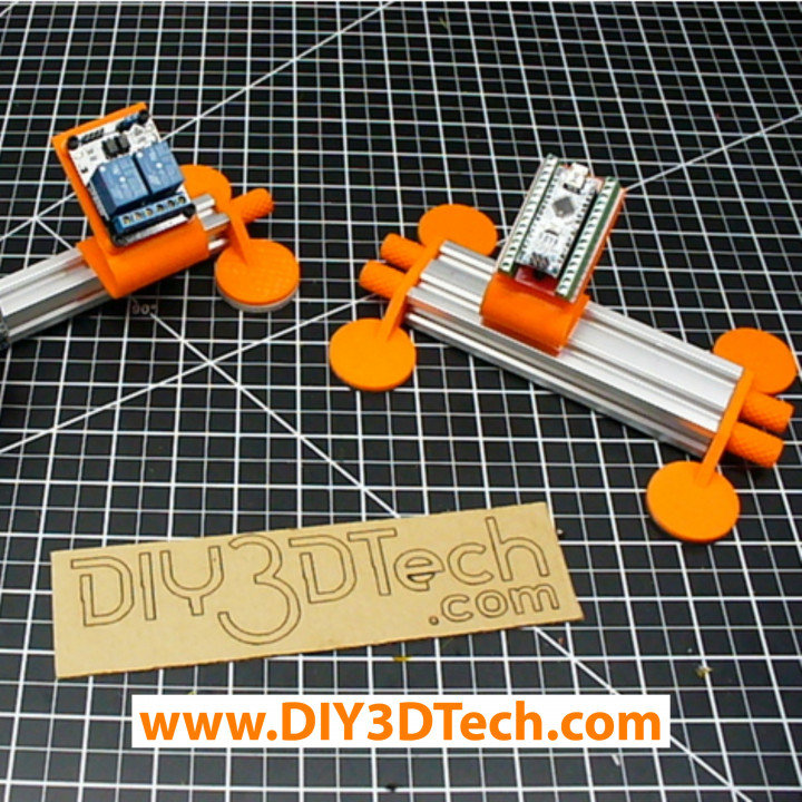 3D Printable Arduino Maker Rail Prototyping Jig! by Mr. DIY3DTech.com