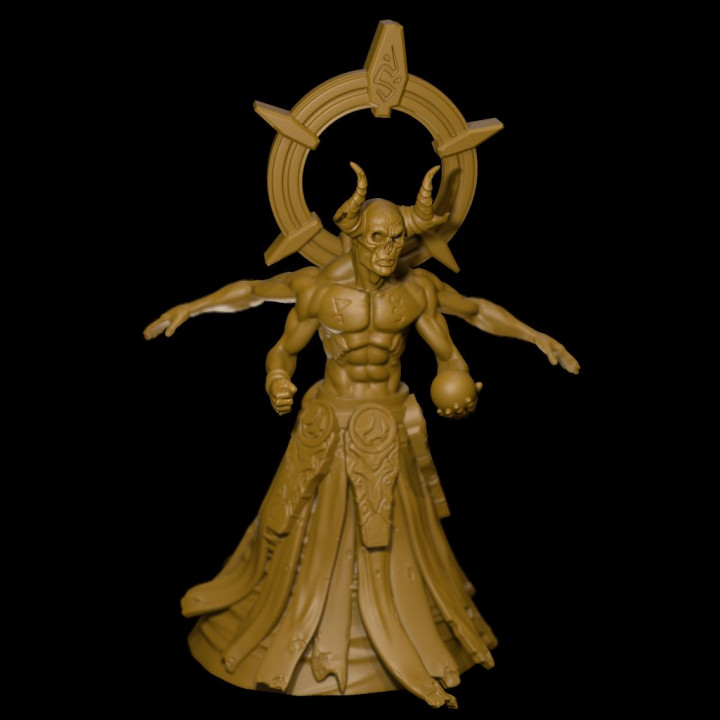 3D Printable Demon Mage by Jeremy Smith