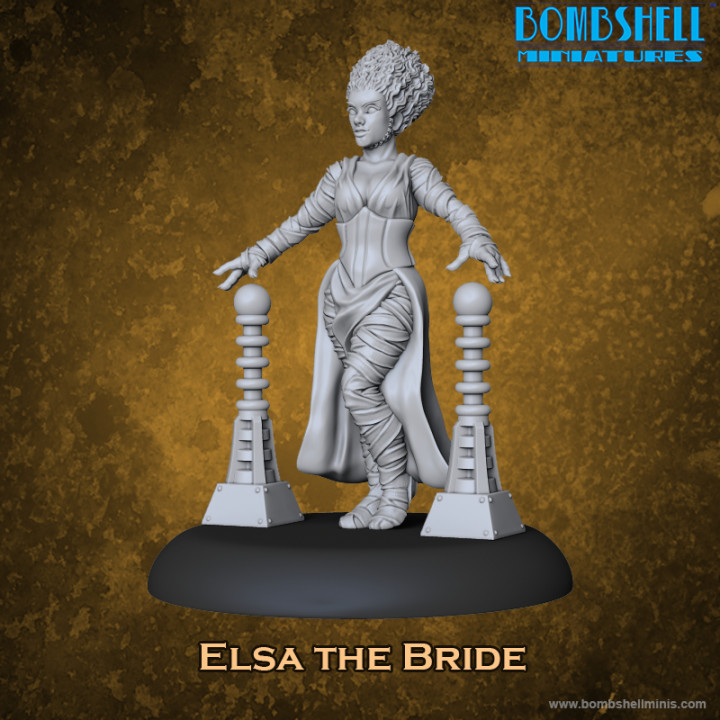 3D Printable Elsa the Bride by Bombshell Miniatures