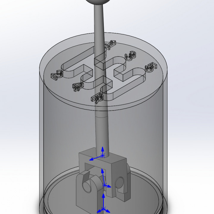 3D Printable 5-Speed Fidget Shifter by Will Maijala