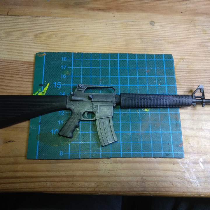 3D Print of M16A2 - scale 1/4 by Gartenkrallegold