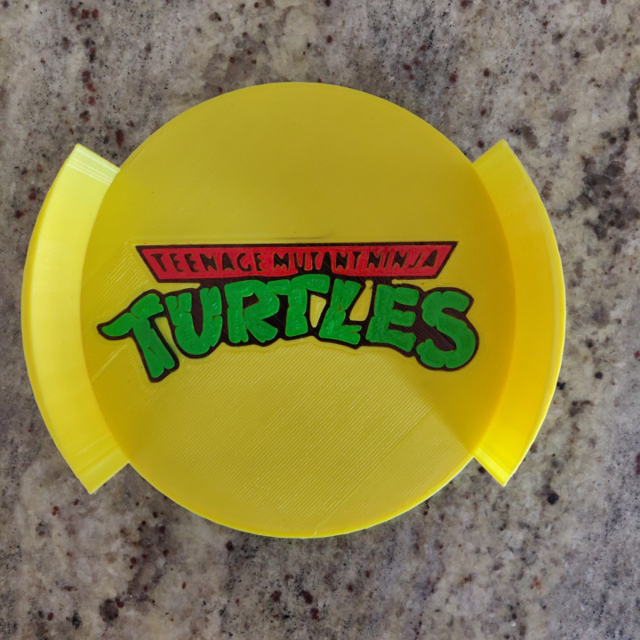 3D Printable TMNT Coaster Set by Red Carlson