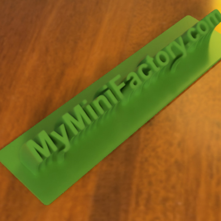 3D Printable MyMiniFactory.com on a Desk by oTTeuM sTudio