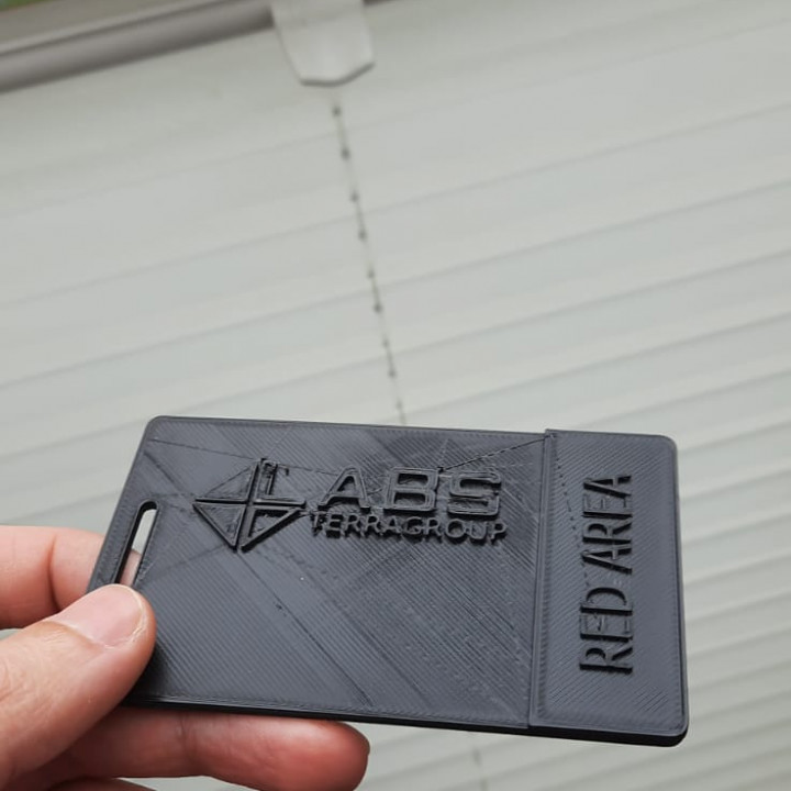 3D Print of Escape From Tarkov Red Keycard by majormade