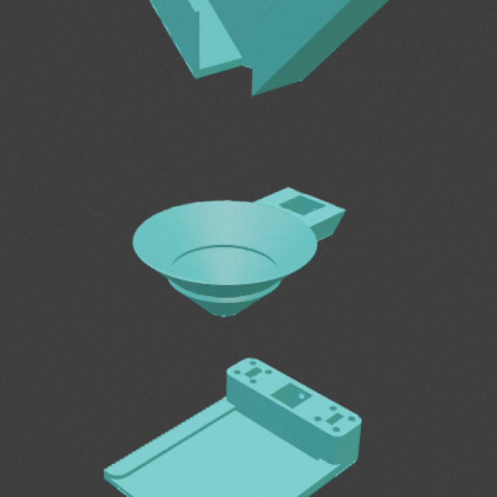 3D Printable Resin Drip Tray, Funnel and base by Luke Pettit