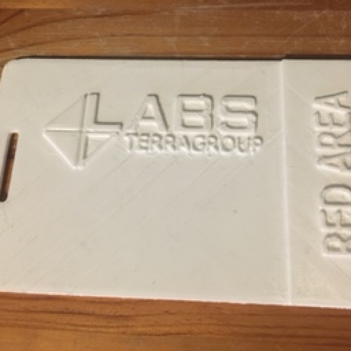 3D Printable Escape From tarkov Labs Access Keycard by Sander