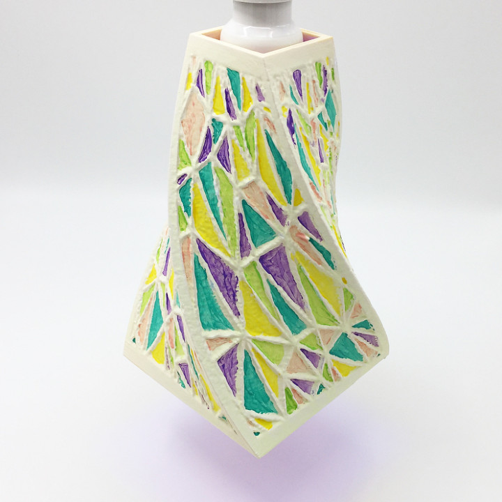 3D Printable Mosaic Lamp by Andrew Reynolds