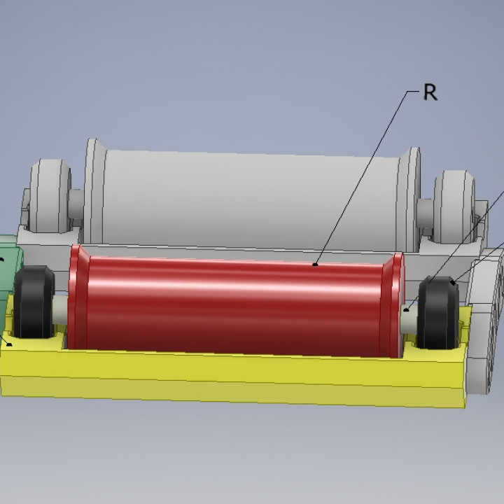 3D Printable Spool Holder Roller by WaHoJangLong