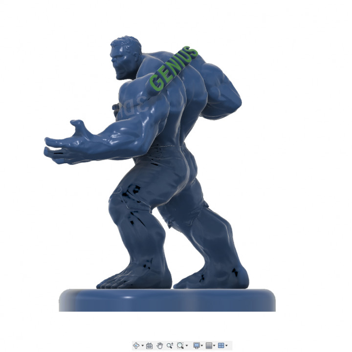 3D Printable Genius 3DPS Hulk by oTTeuM sTudio