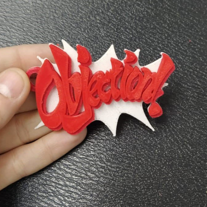 3D Printable Objection Keychain by Maria Lopez Tortosa